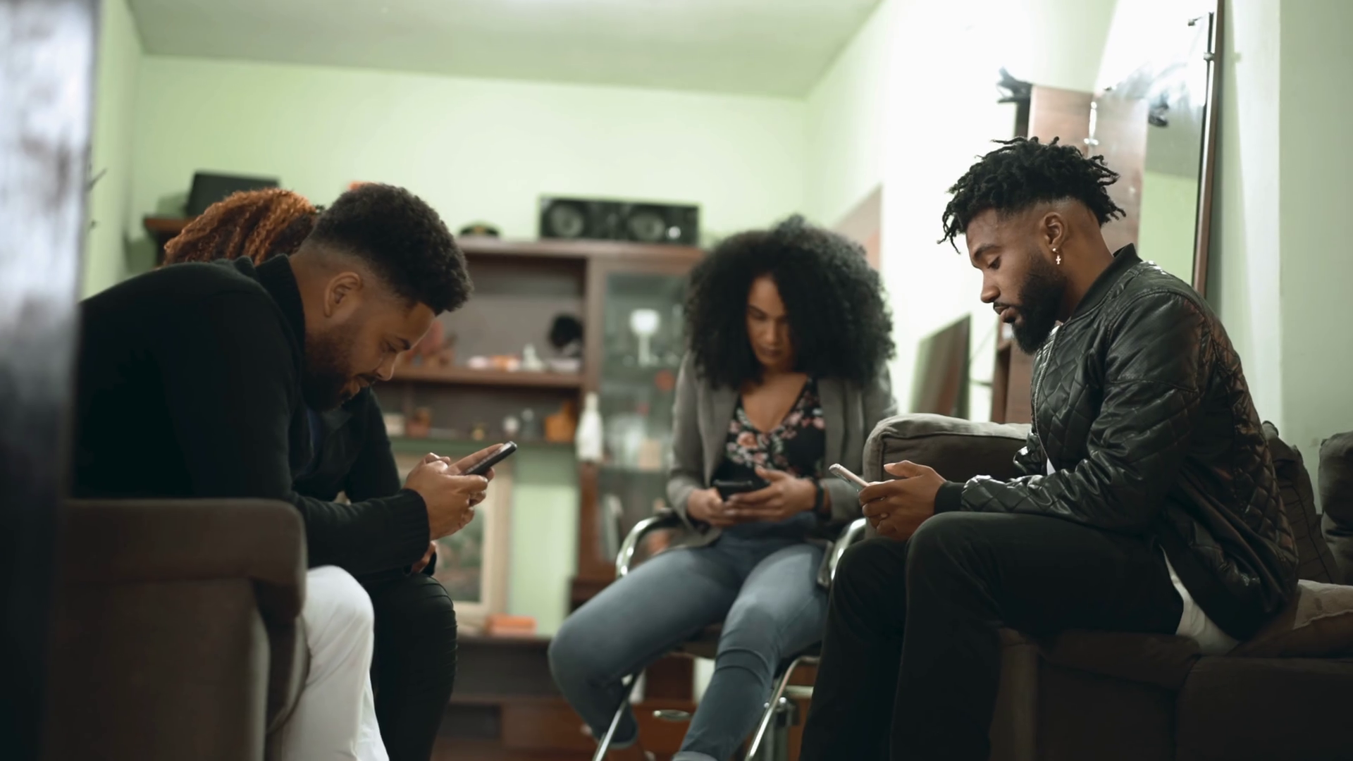 Group Of South American Black People Using Stock Footage SBV-348821909 ...