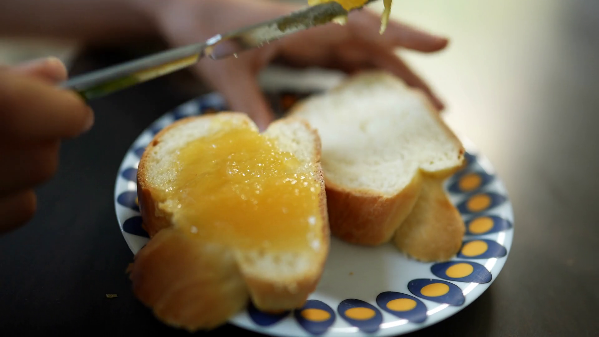 Close Up Of Person Preparing Jelly On White Stock Footage SBV-348849408 ...