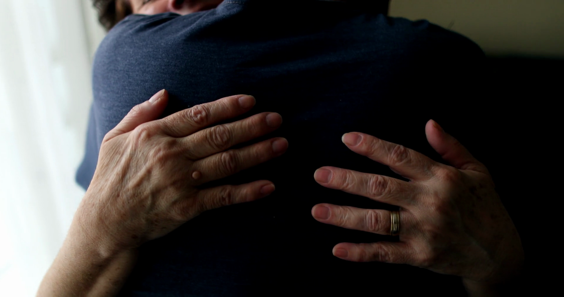 Hands Hugging Body Close Up Older Couple Stock Footage SBV-348710033 ...