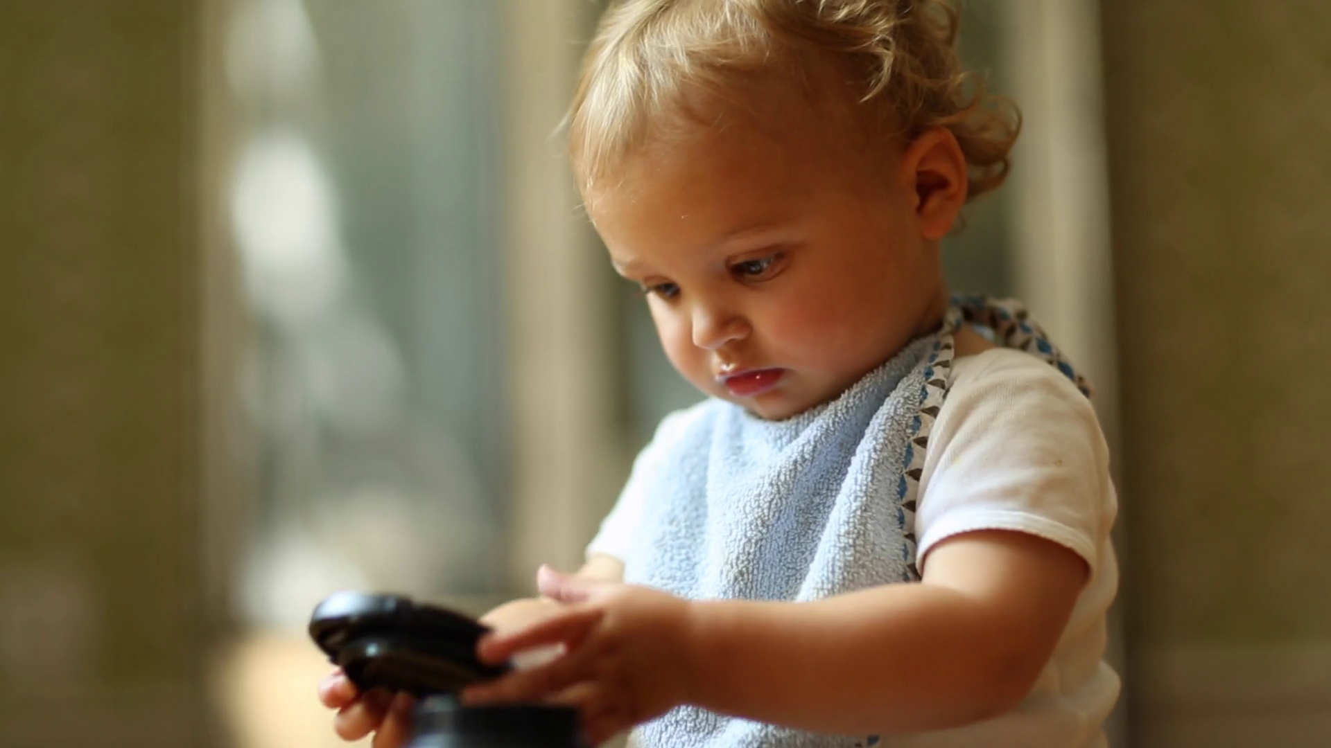 Happy Baby Exploring Environment Playing Stock Footage SBV-348436843 ...