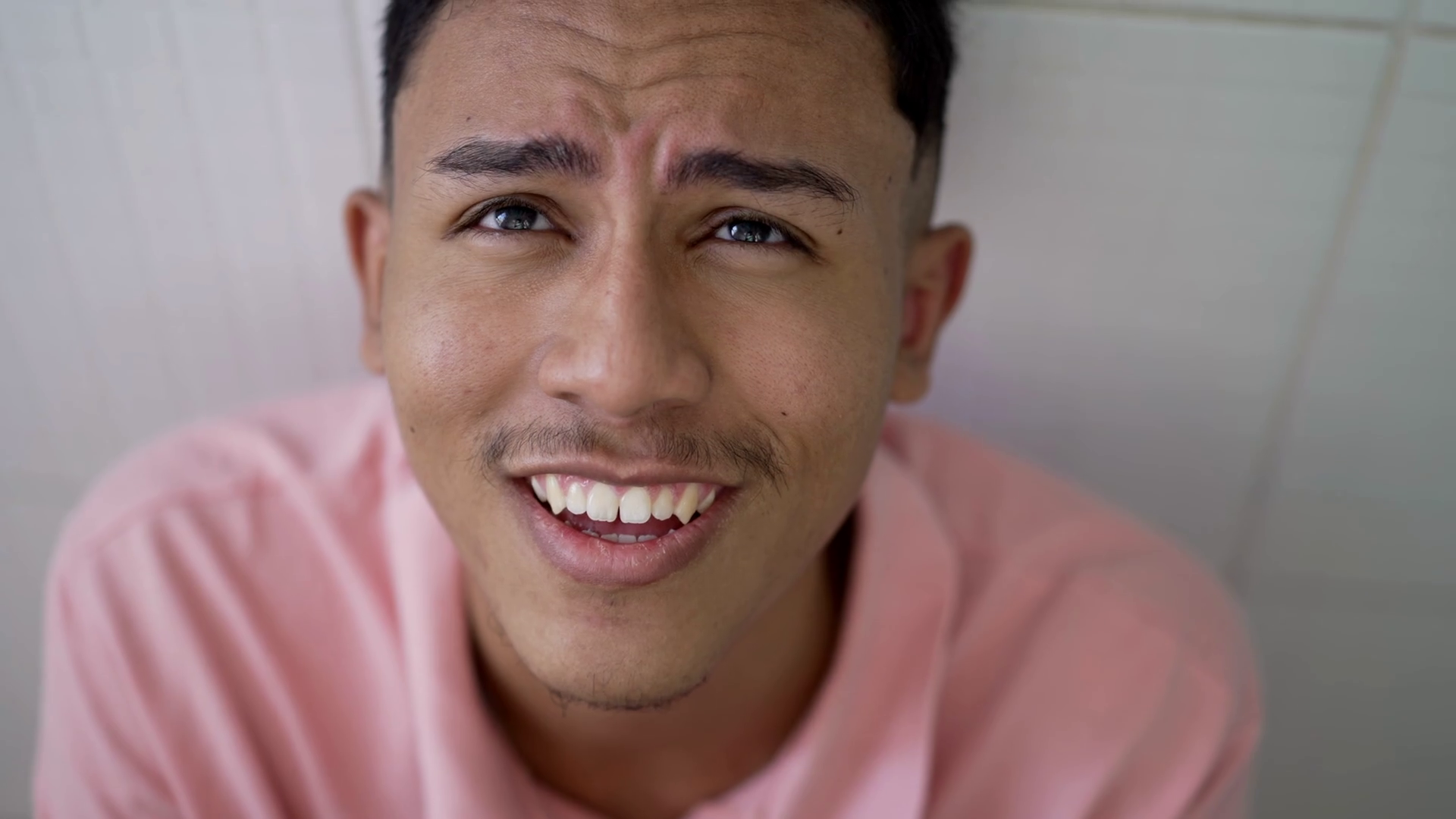 Portrait Of Happy South American Man Smiling Stock Footage SBV ...