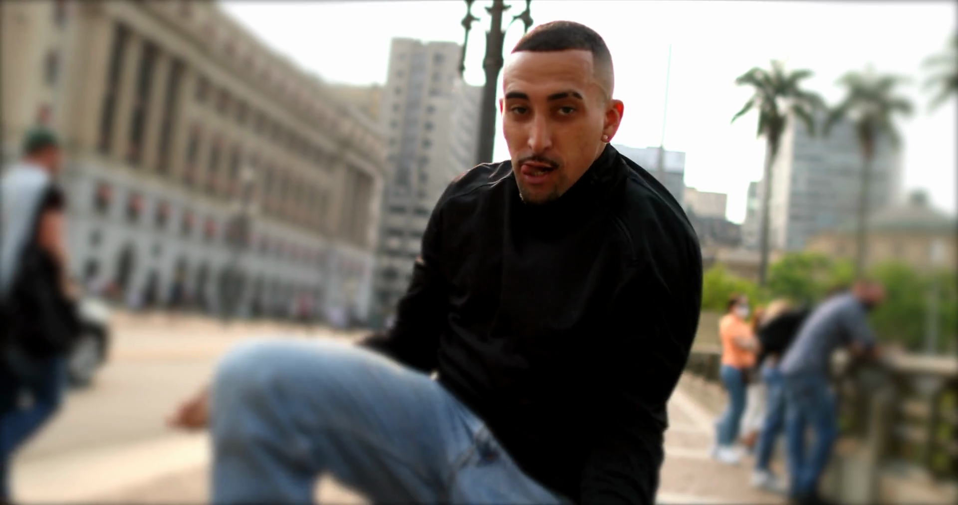 Happy Hispanic Street Dancer Performing In Stock Footage SBV-348925818 ...