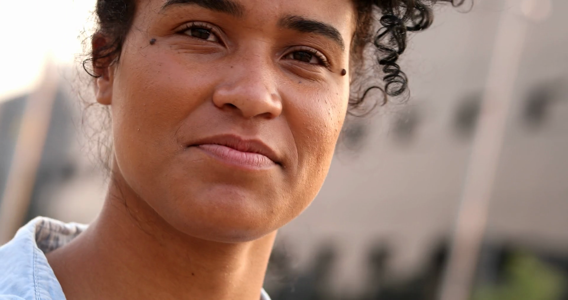 Happy Joyful Young Woman Spontaneous Smile Stock Footage SBV-348475432 ...