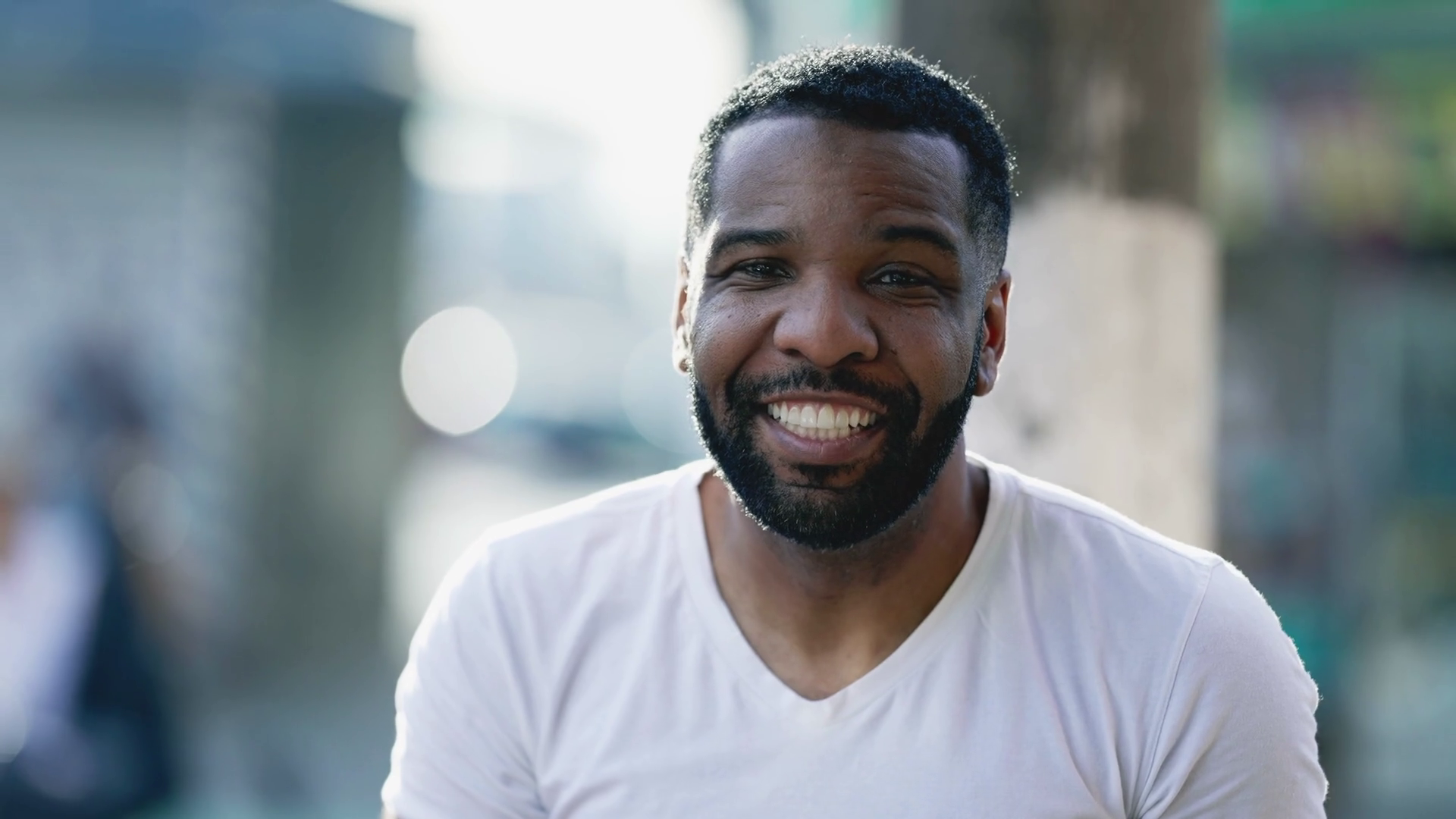 Happy Person Wow Reaction Standing Outside Stock Footage SBV-348500363 ...