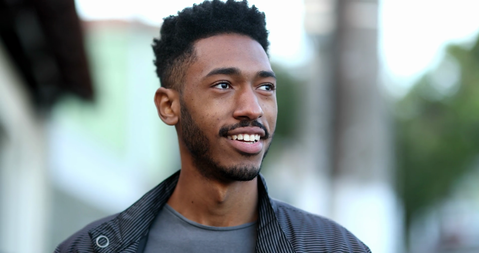 Happy Thoughtful African Man Walking Pensive Stock Footage SBV ...