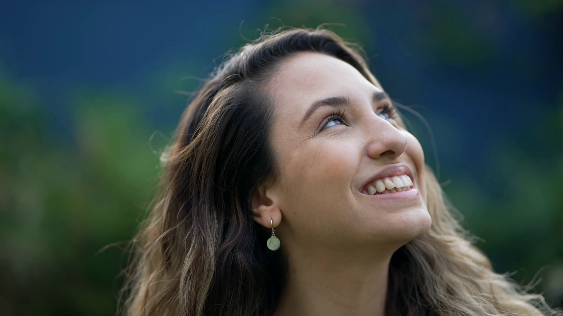 Skyward Bliss: Content Millennial Woman Stock Footage SBV-348422703 ...