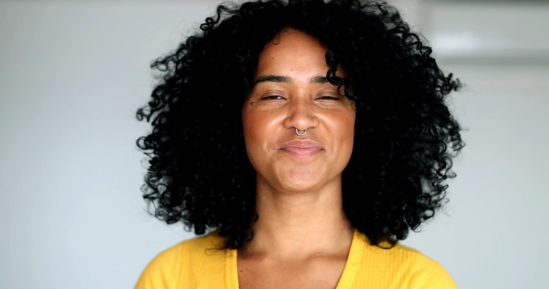 Happy Young Mixed Race Woman Smiling At Stock Footage SBV-348478024 ...