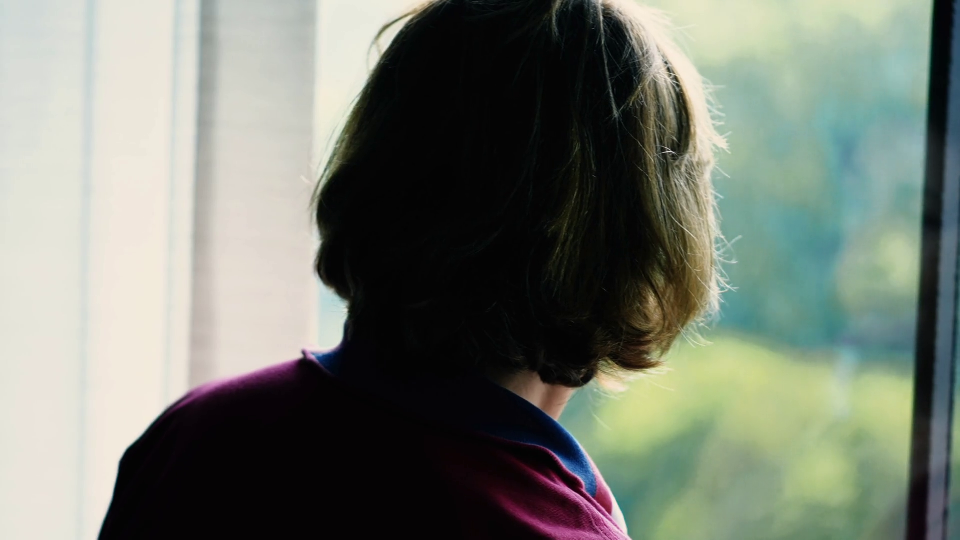 Pensive Elderly Lady Observing Rainfall Stock Footage SBV-348572688 ...