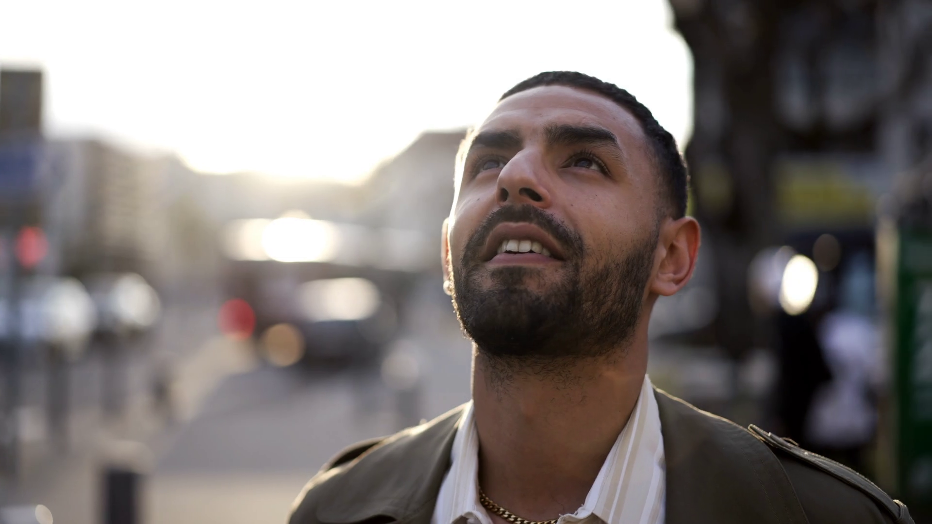 Hopeful Happy Middle Eastern Man Standing Stock Footage SBV-348725405 ...