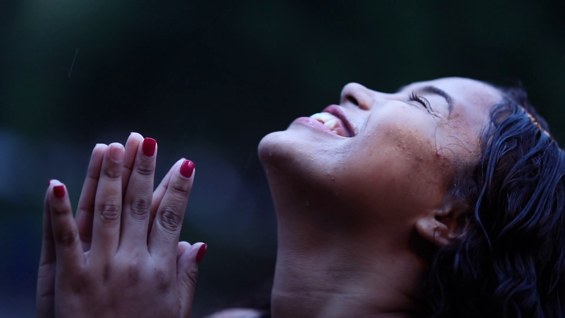 Hopeful Woman Feeling Spiritual Praying In Stock Footage SBV-348487199 ...