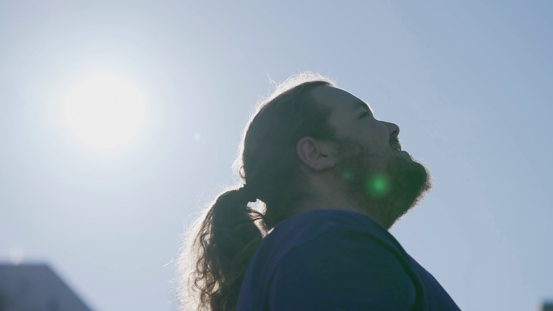 Hopeful Young Man Standing Outside Feeling Stock Footage SBV-348670684 ...