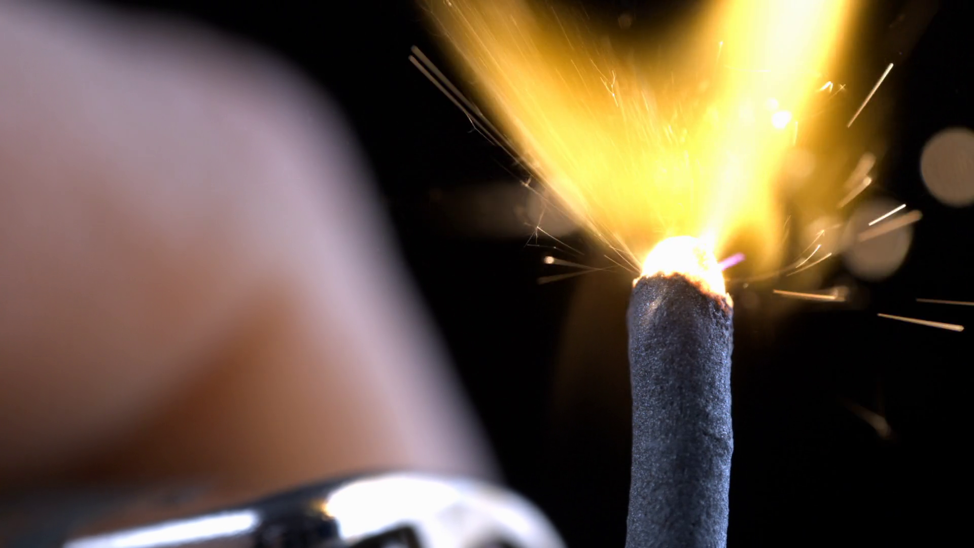 Igniting Sparkler In Super Slow Motion At Stock Footage SBV-348776828 ...