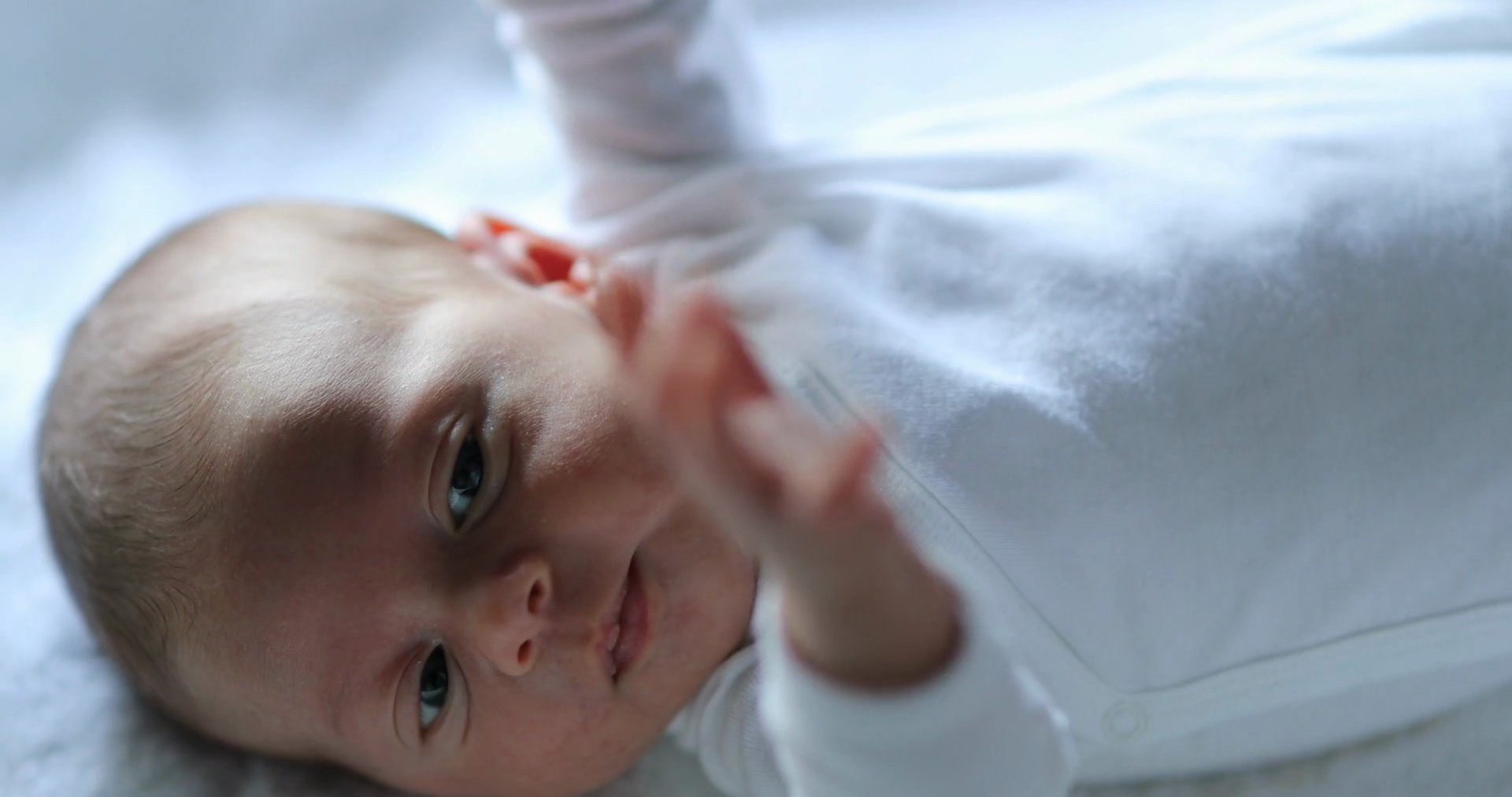 New Beginnings: Infant Newborn Baby In First Stock Footage SBV ...