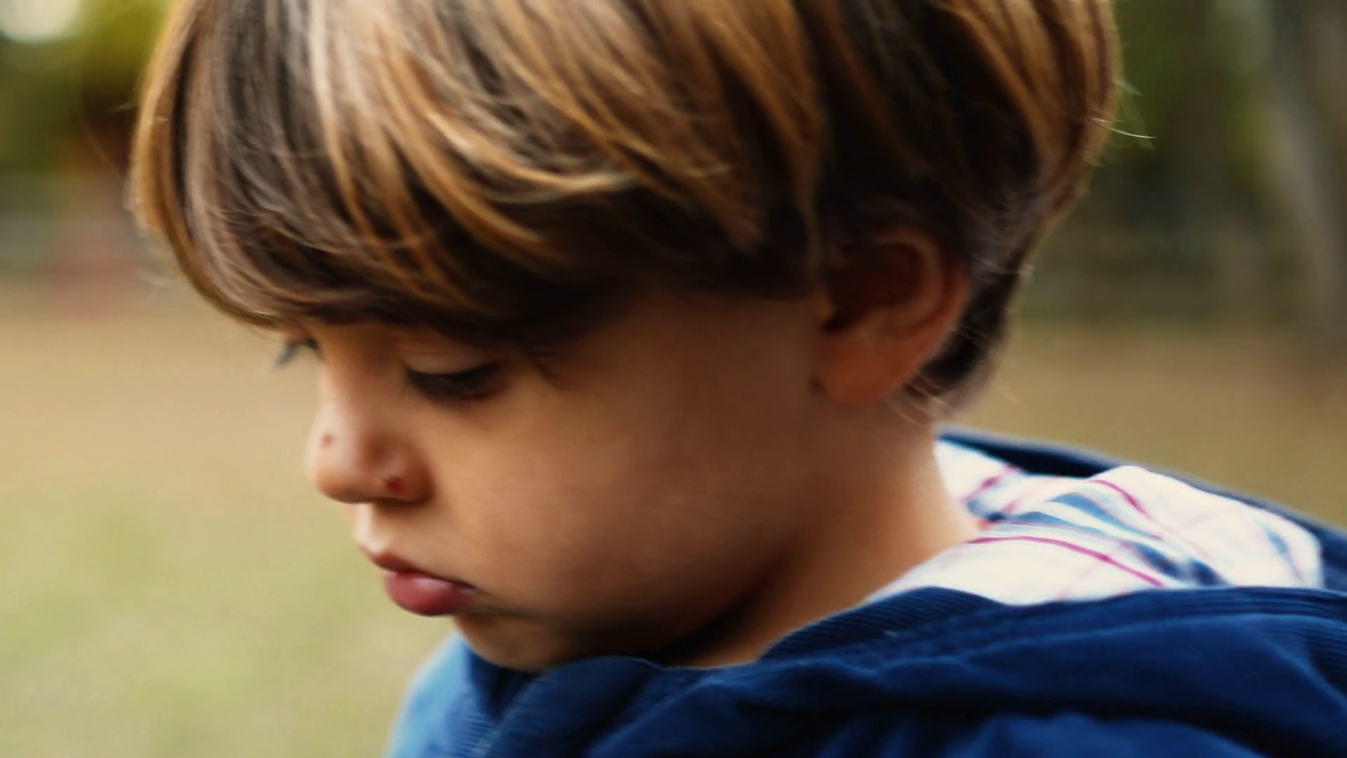 Introspective 4 Year Old Boy Daydreaming Stock Footage SBV-348780904 ...