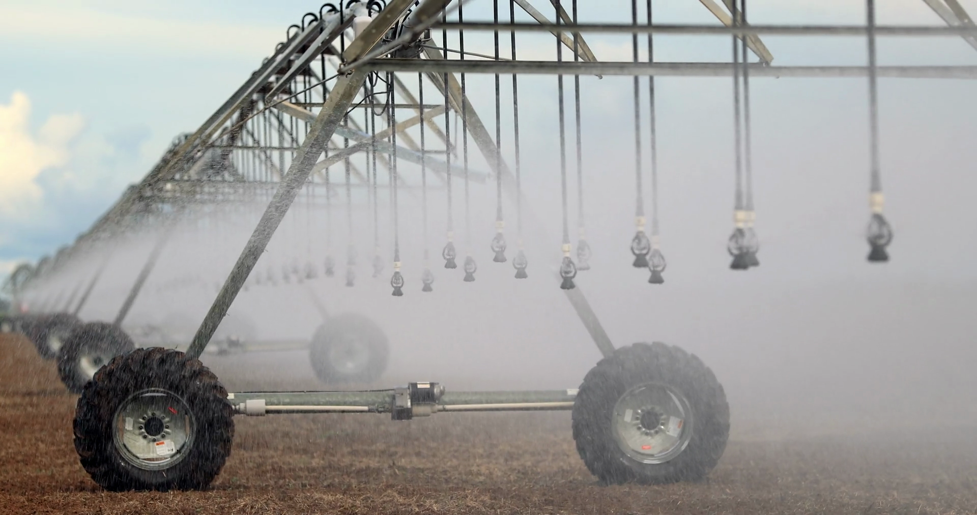 Irrigation Pivot System Watering Agriculture Stock Footage SBV ...