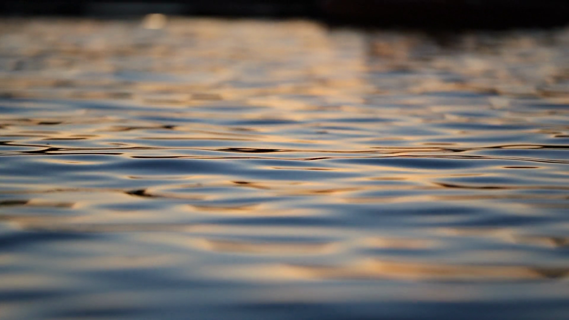 Smooth Water Surface Of Lake At Sunset Stock Footage SBV-348783595 ...