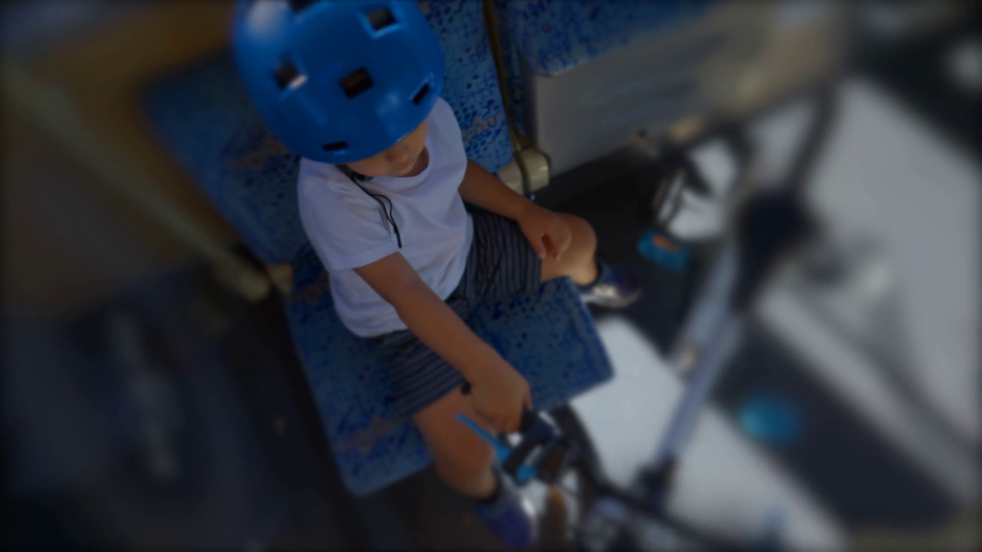 Little Boy Riding Public Bus Transportation Stock Footage SBV-348885914 ...