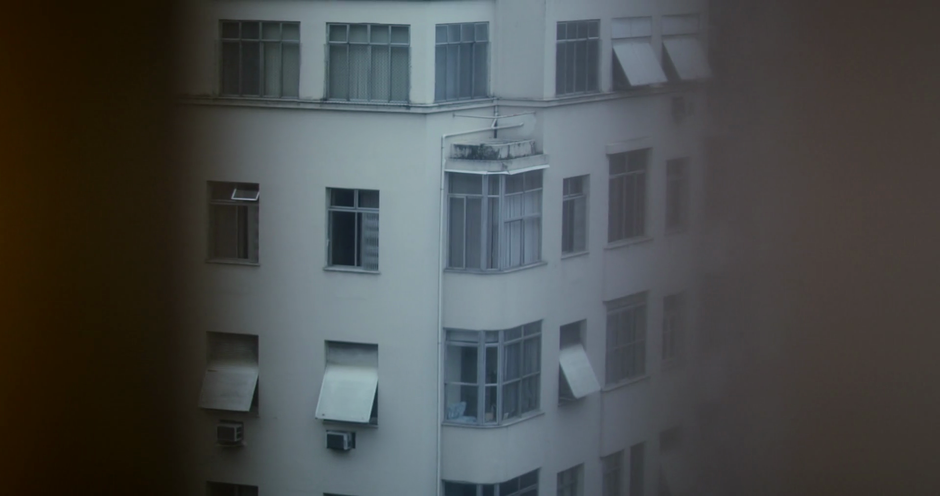 Looking Through Curtain Of Apartment Window Stock Footage SBV-348487401 ...