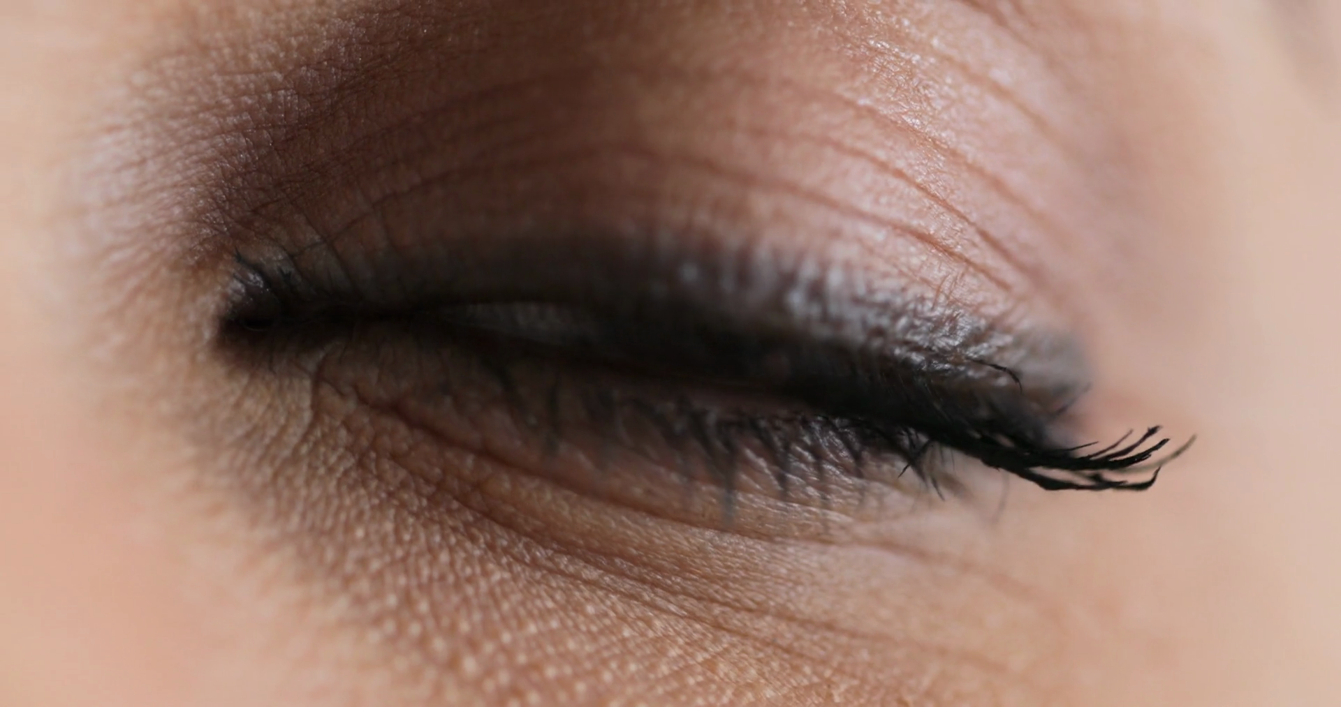 Macro Shot Of Girl Woman Eyes Opening Closing Stock Footage SBV ...
