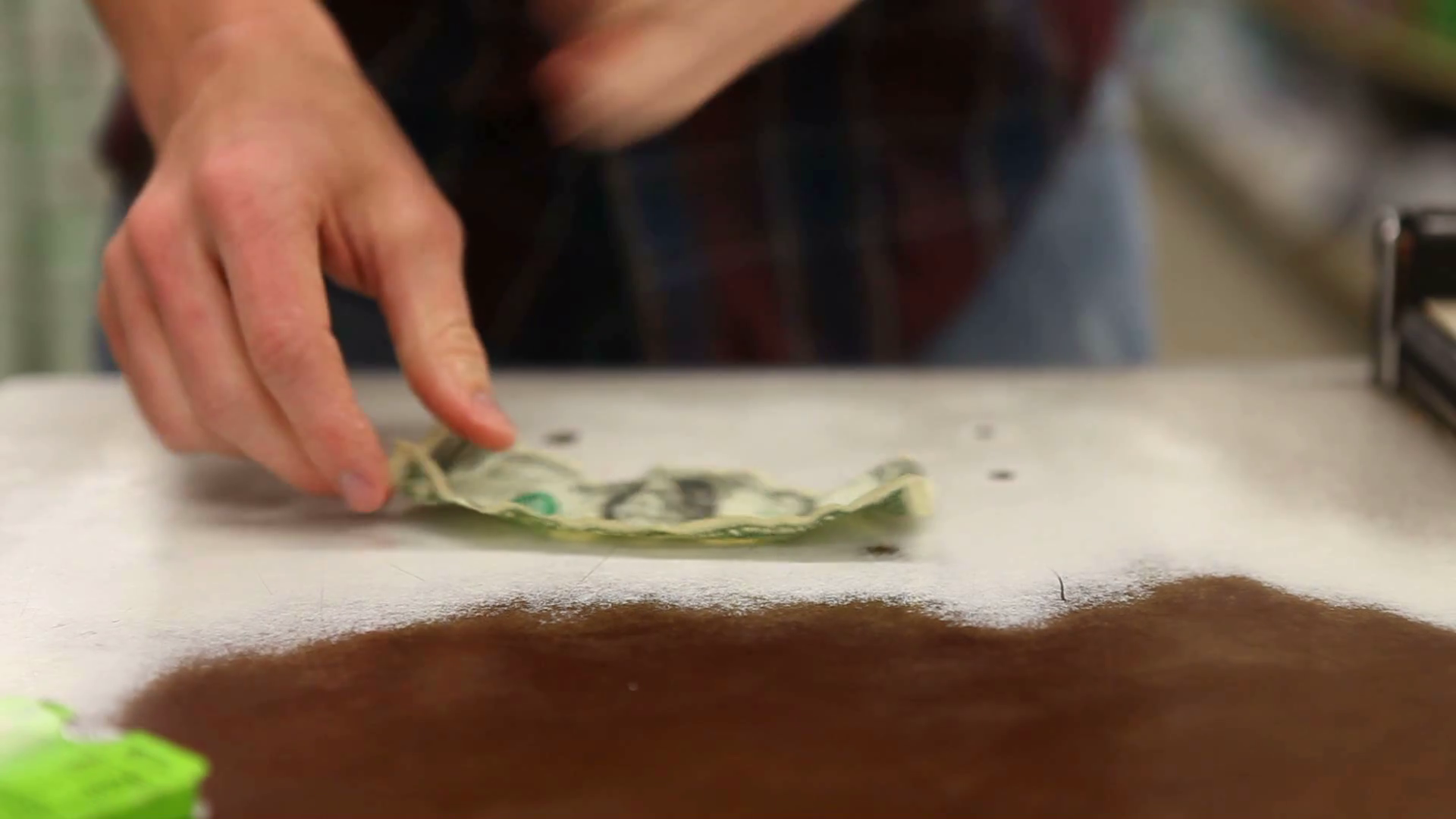 Man Wiping Dollar Person Cleaning Wet Stock Footage SBV-348434880 ...