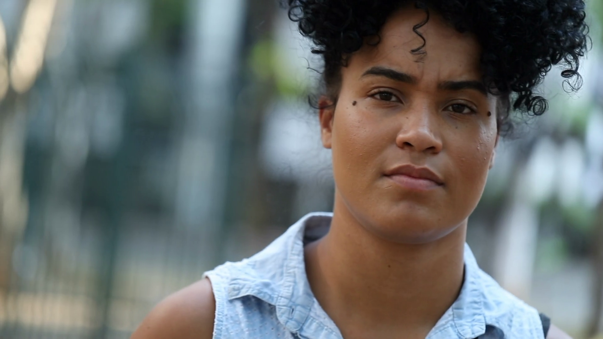 Mixed Race Woman Saying Stop With Hand Stock Footage SBV-348477742 ...