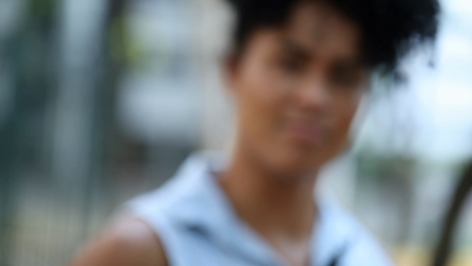 Mixed Race Woman Saying Stop With Hand Stock Footage SBV-348479817 ...