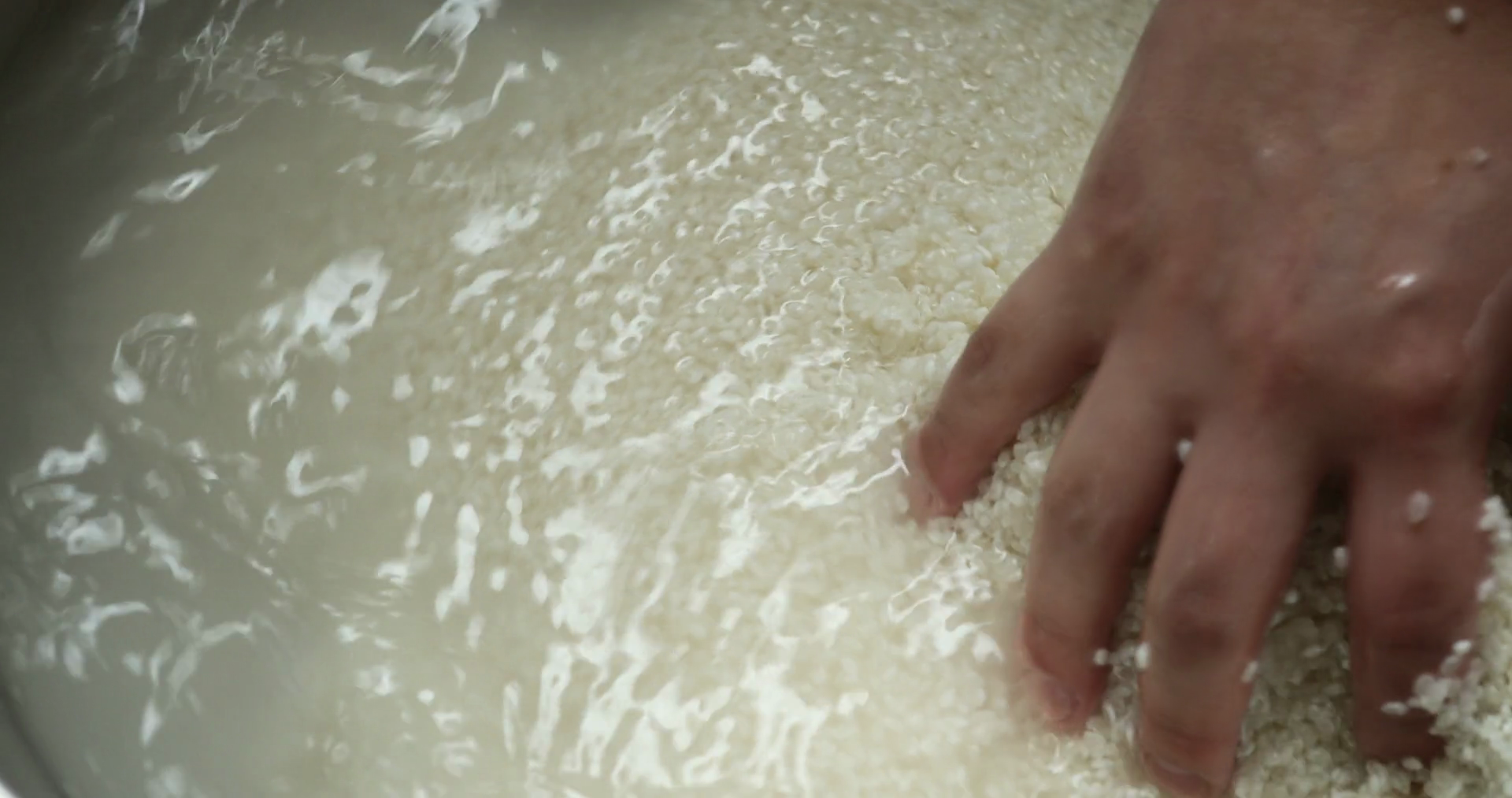 Mixing Cleaning Rice Preparing Traditional Stock Footage SBV-348477642 ...