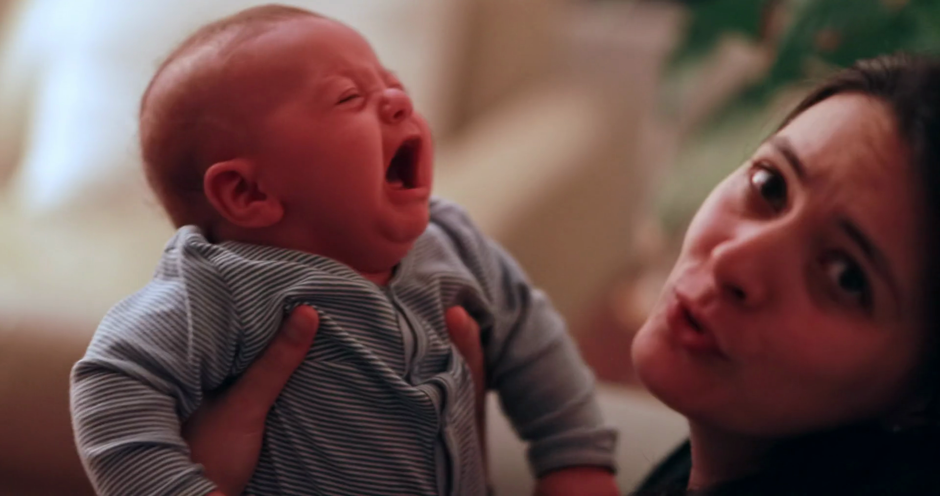 Loving Comfort: Mom Soothes Calms Crying Stock Footage SBV-348425900 - Storyblocks