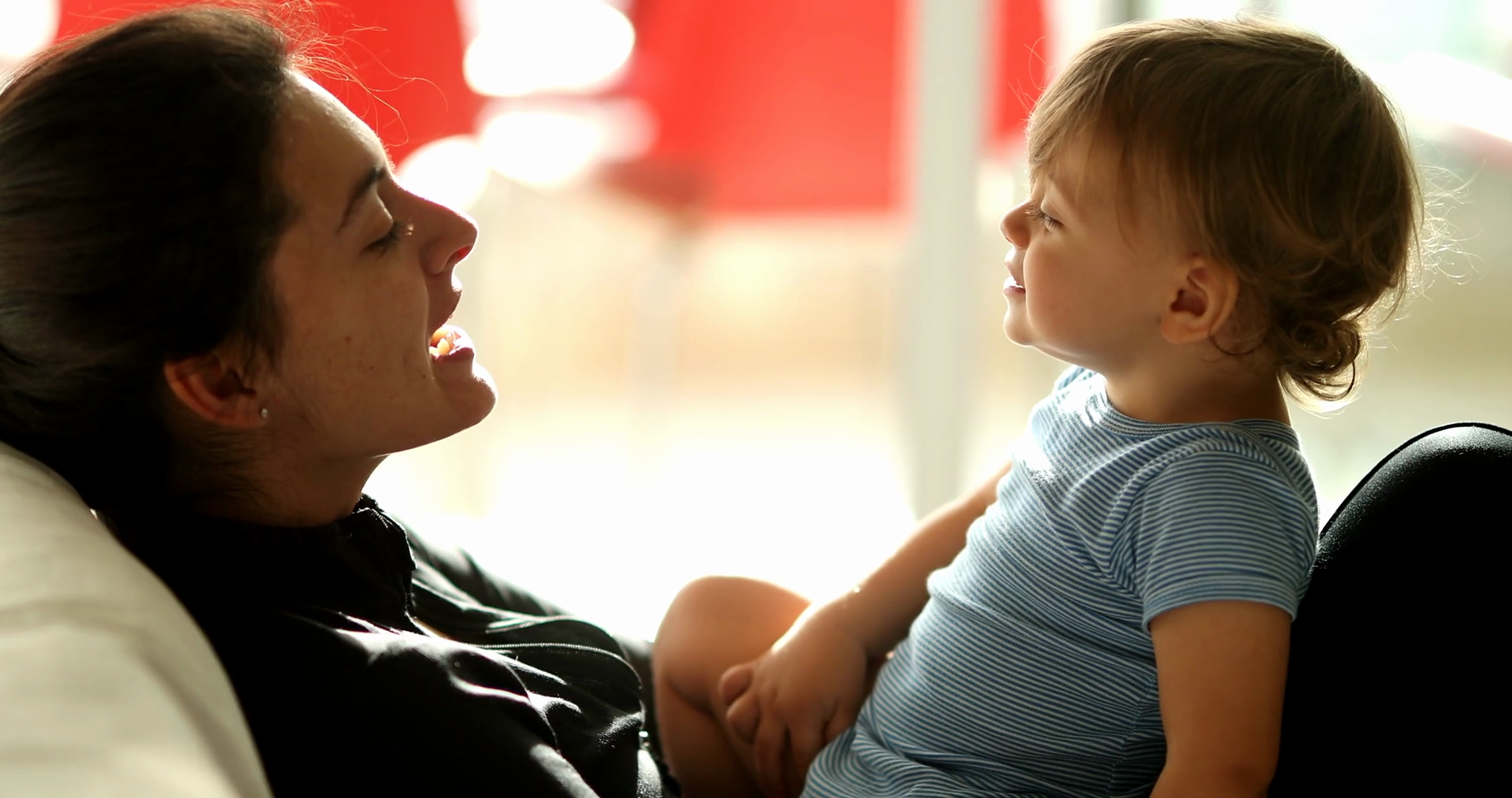 Mother Baby Child Boy Authentic Interaction Stock Footage SBV-348690745 ...