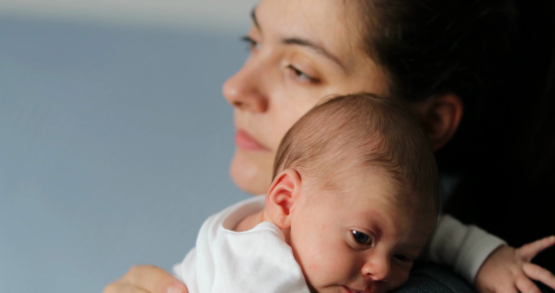 Calming Gesture: Mother Tapping Newborn Stock Footage SBV-348430814 ...