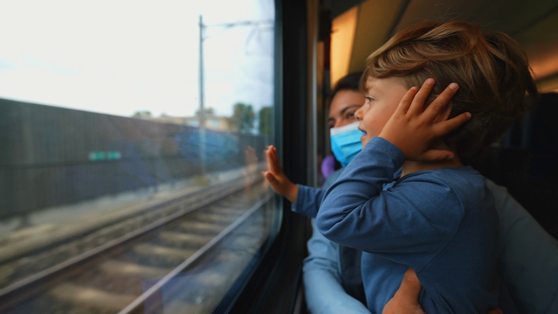 Mother Wearing Surgical Face Mask Inside Stock Footage SBV-348901717 ...