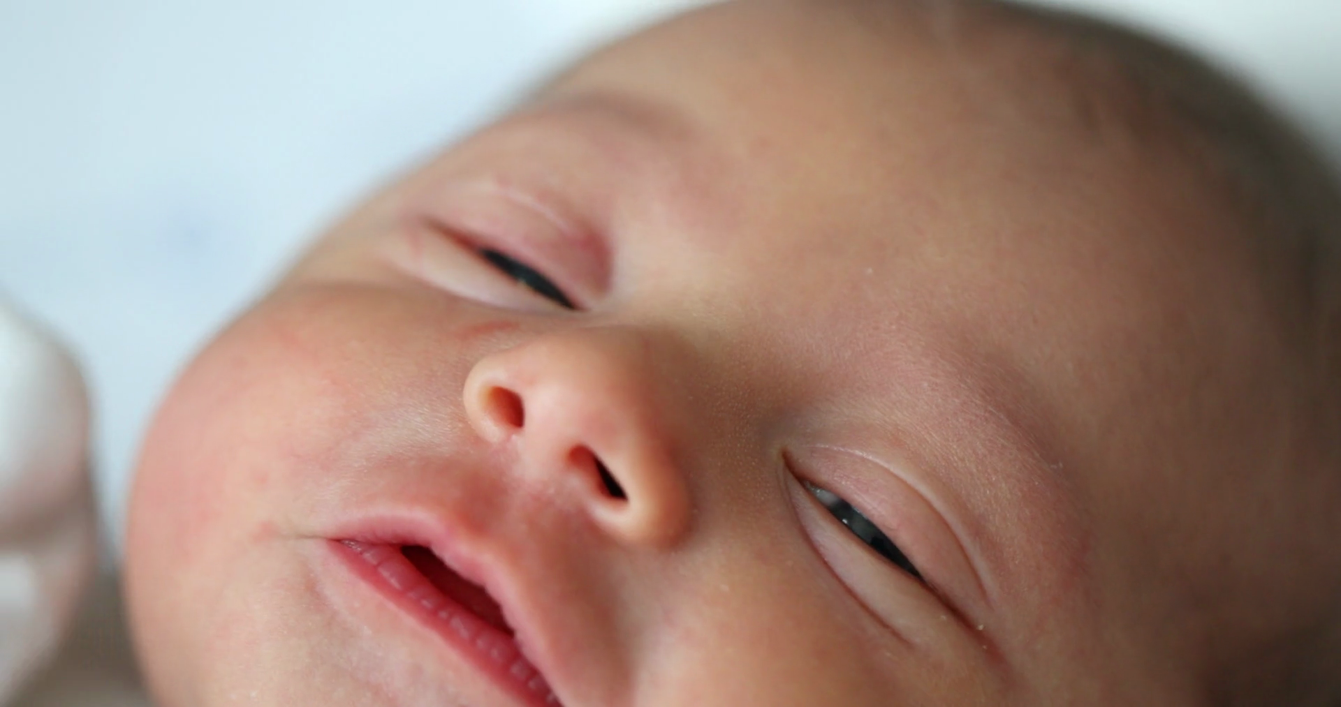 Capturing New Life: Newborn Baby's Face On Stock Footage SBV-348432507 ...