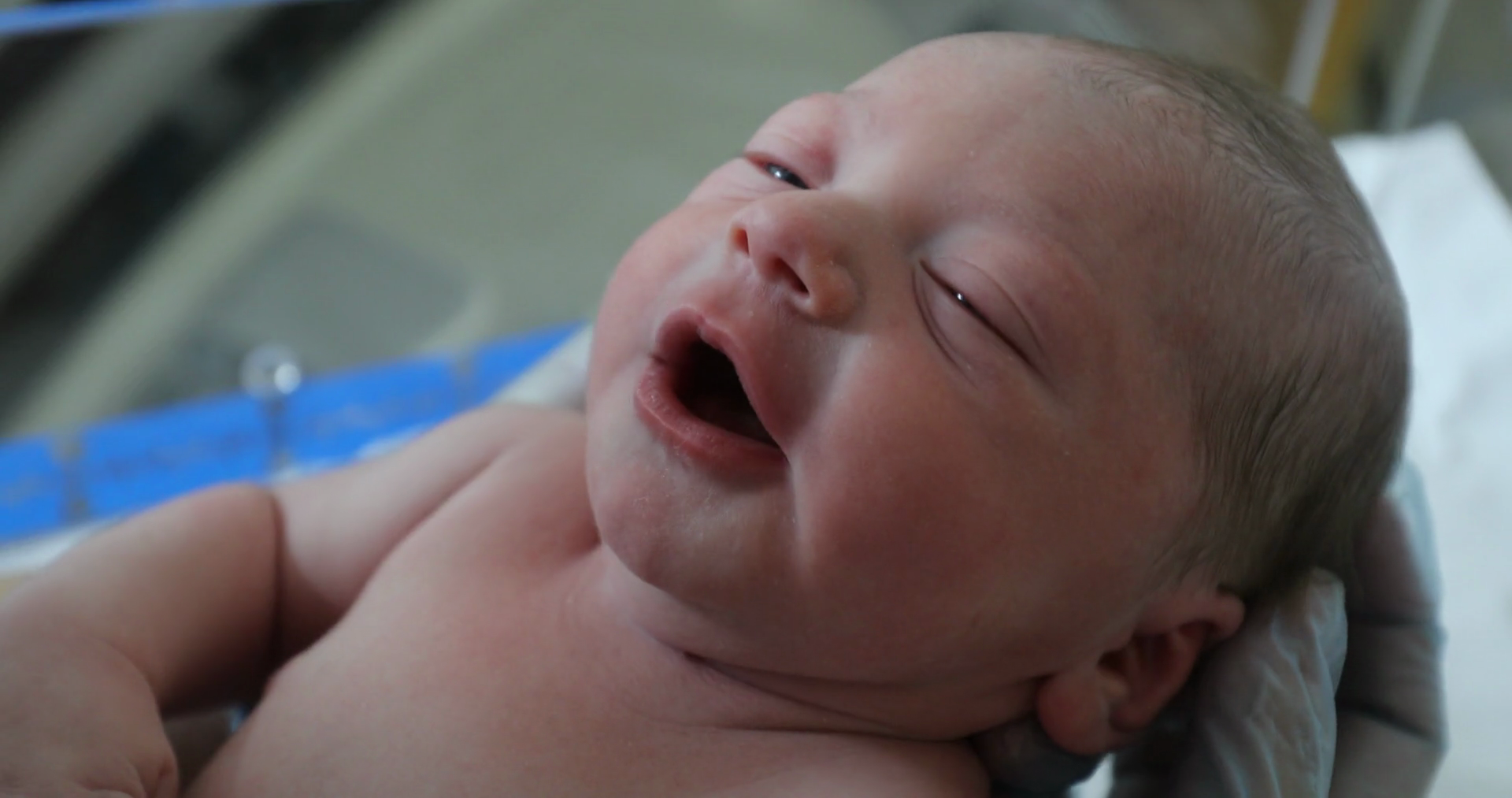 Early Hours: Newborn Baby Infant At Hospital Stock Footage SBV ...