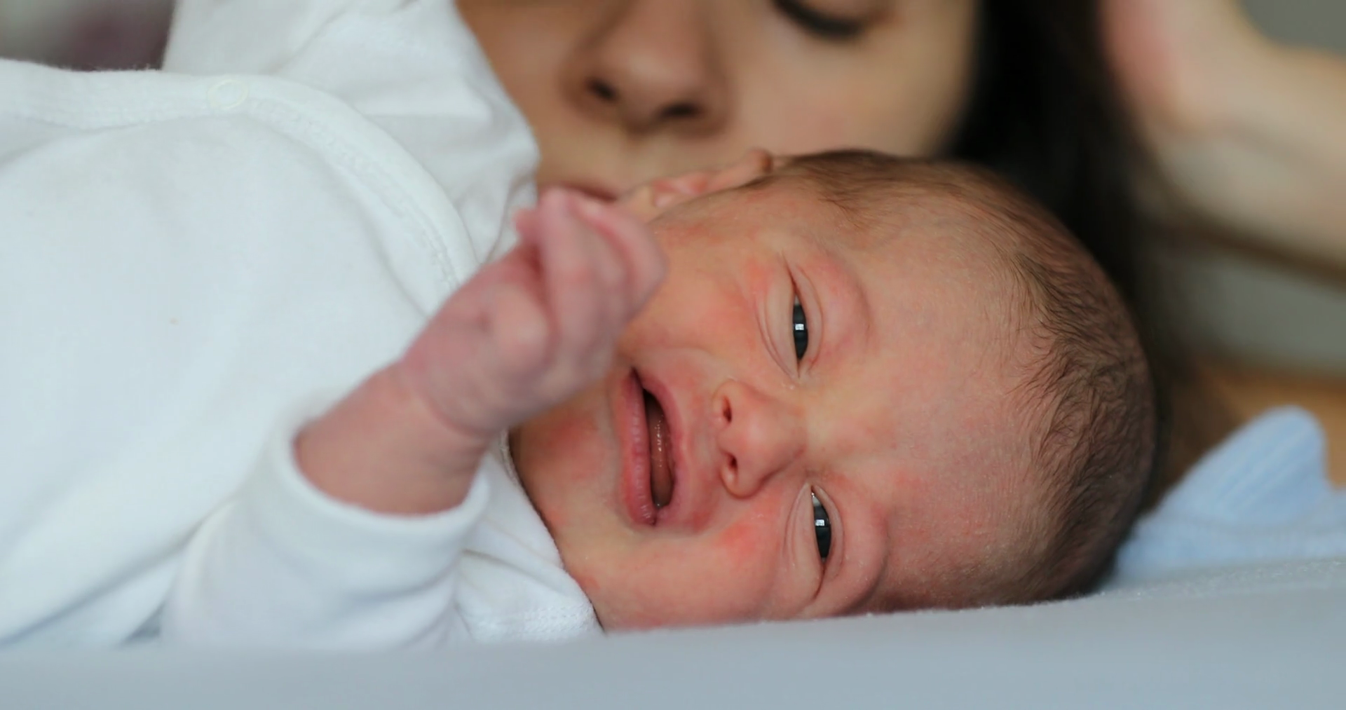 Tender Tears: Newborn Baby's First Week Stock Footage SBV-348430032 ...