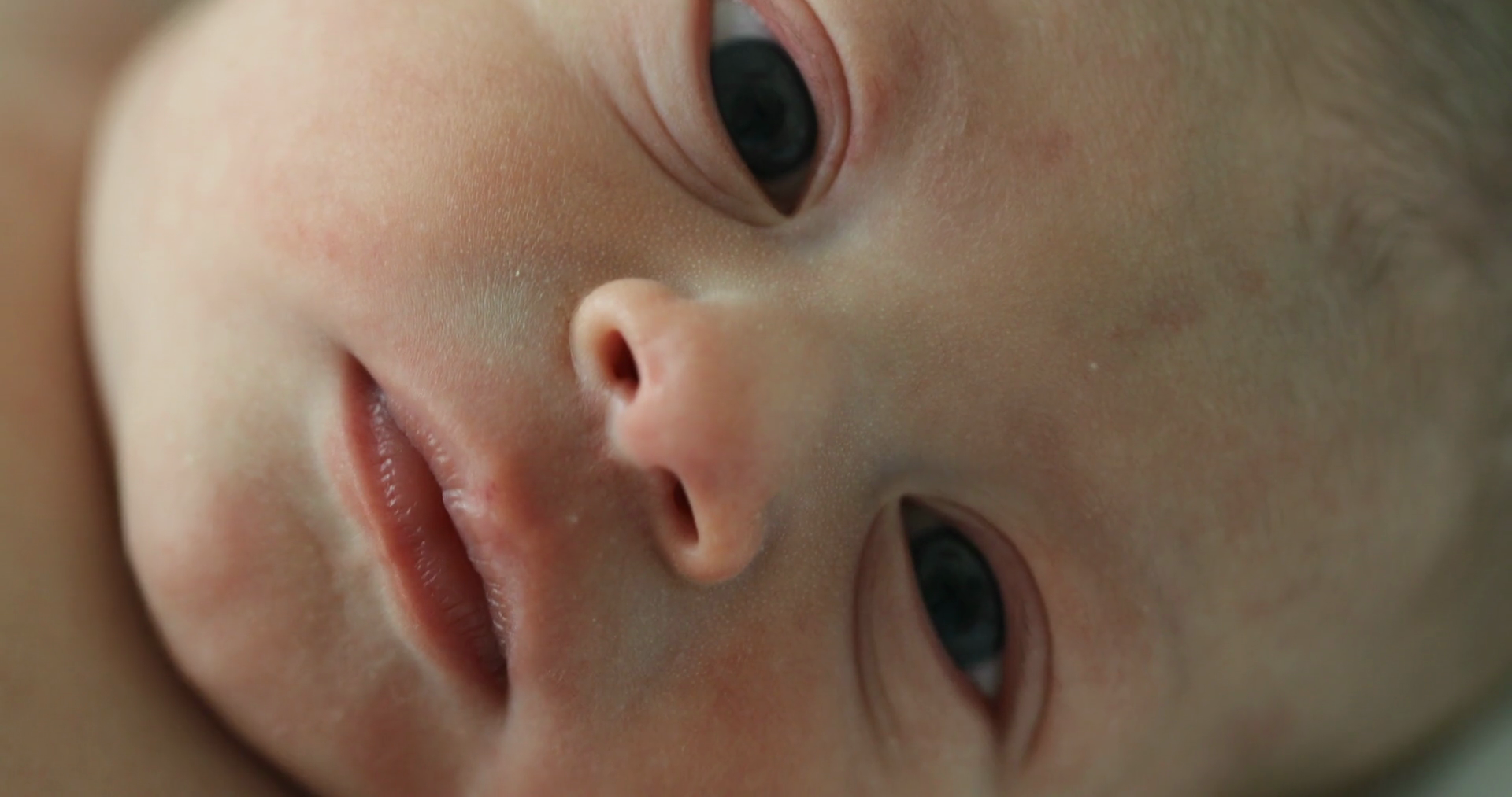 Initial Glimpse: Portrait Of Newborn On Stock Footage SBV-348433907 ...