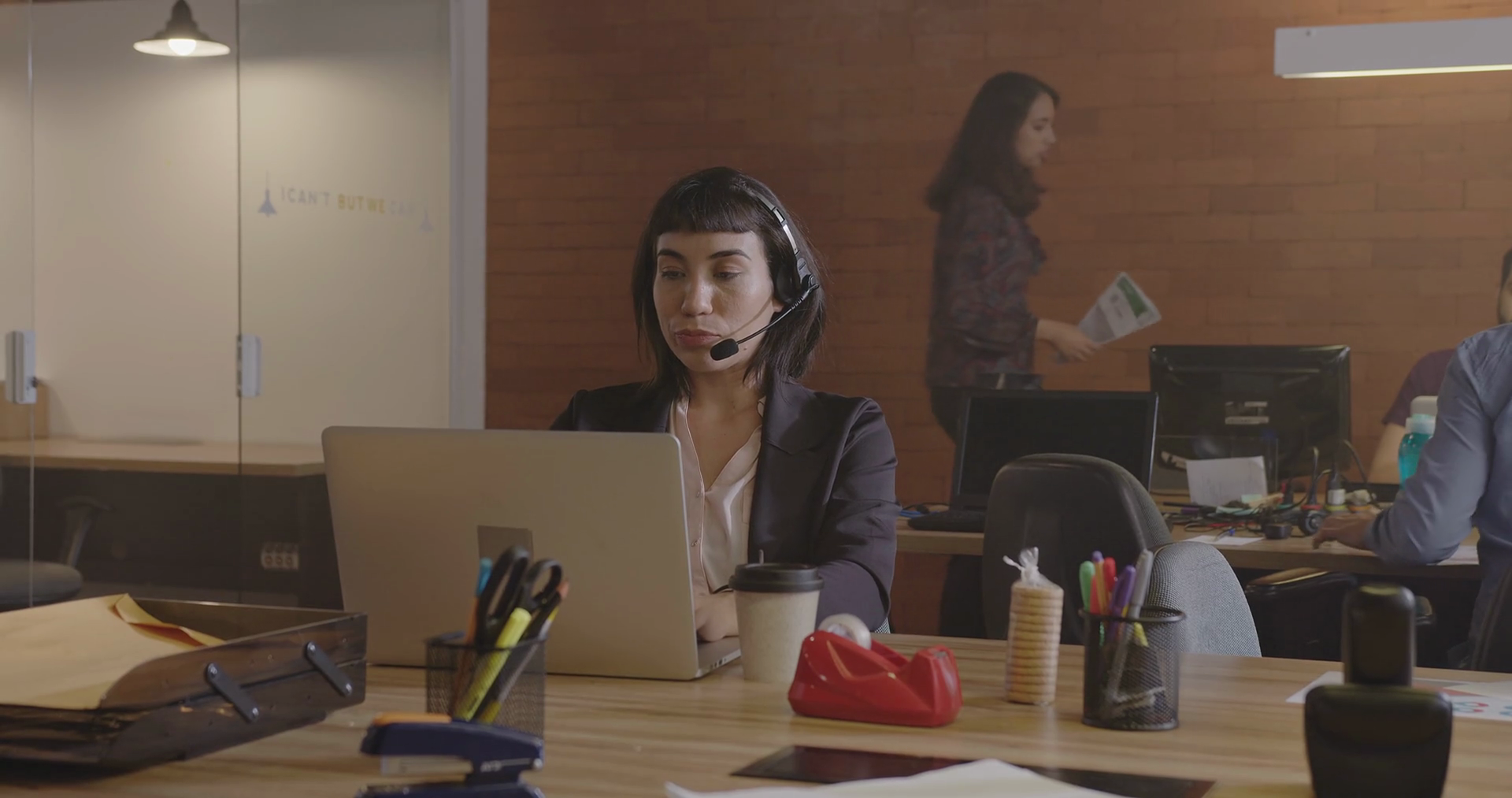 Corporate Hustle: Young Professionals At Stock Footage SBV-348403416 ...