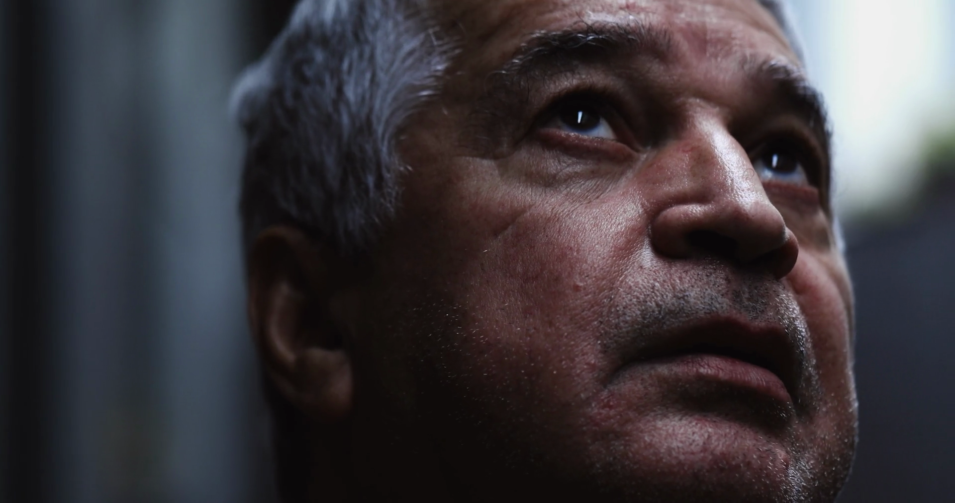 Old Man Looking Up At Sky With Hope Faith Stock Footage SBV-348711470 ...