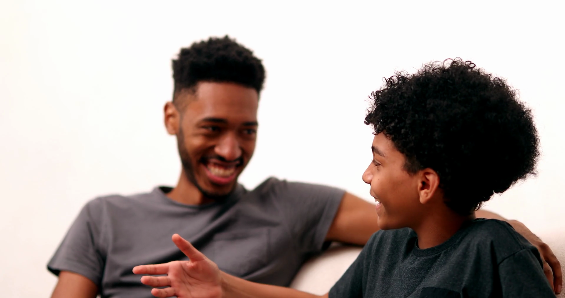 Young African American Man Chatting With Stock Footage SBV-348631466 ...