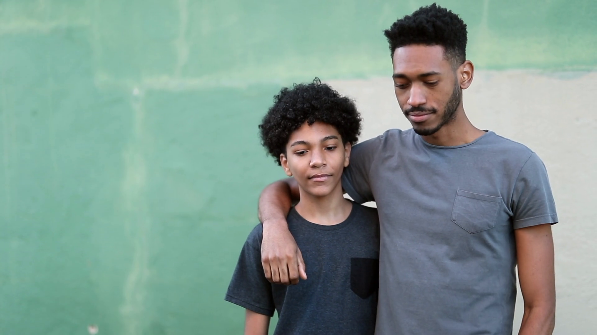 Older Brother With Younger Sibling Together Stock Footage SBV-348633305 ...