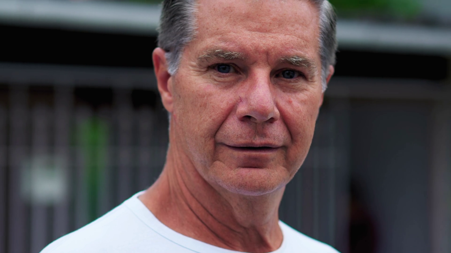 Older Man Close Up Face Looking At Camera Stock Footage SBV-348476055 ...