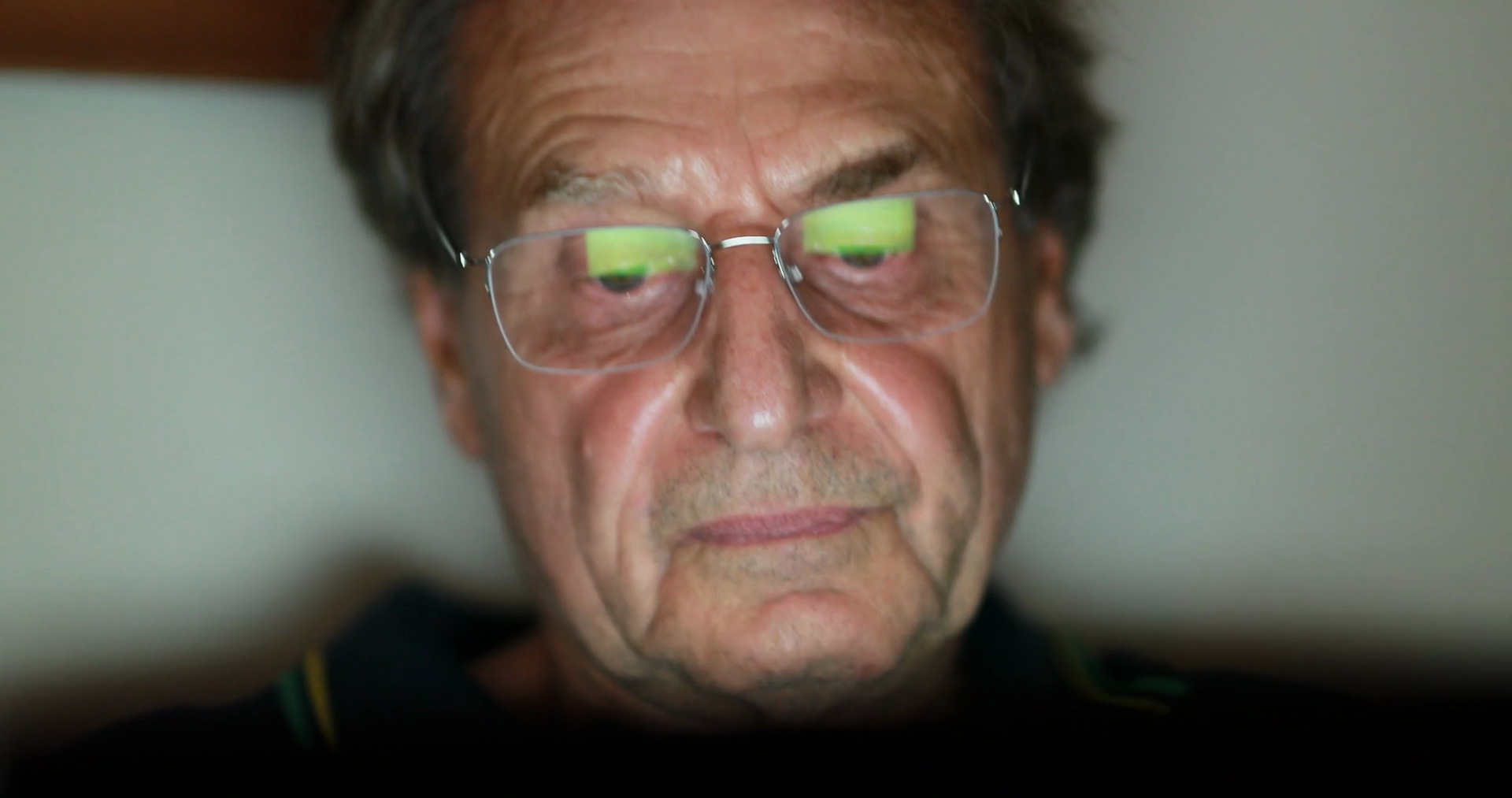 Nocturnal Screen Time: Senior Individual Stock Footage SBV-348428120 ...