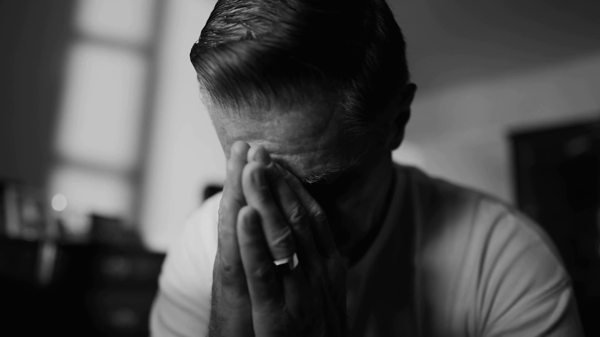 Older Man Struggling With Trauma Loneliness Stock Footage SBV-348515927 ...