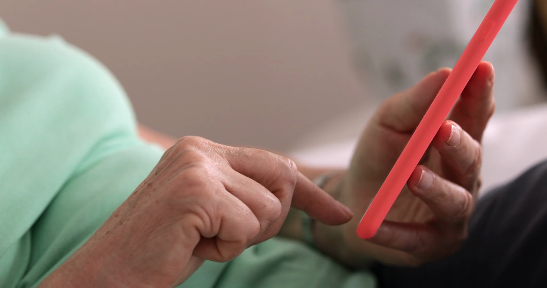 Hands Of Elderly Woman Trying To Turn Off Stock Footage SBV-348480391 ...