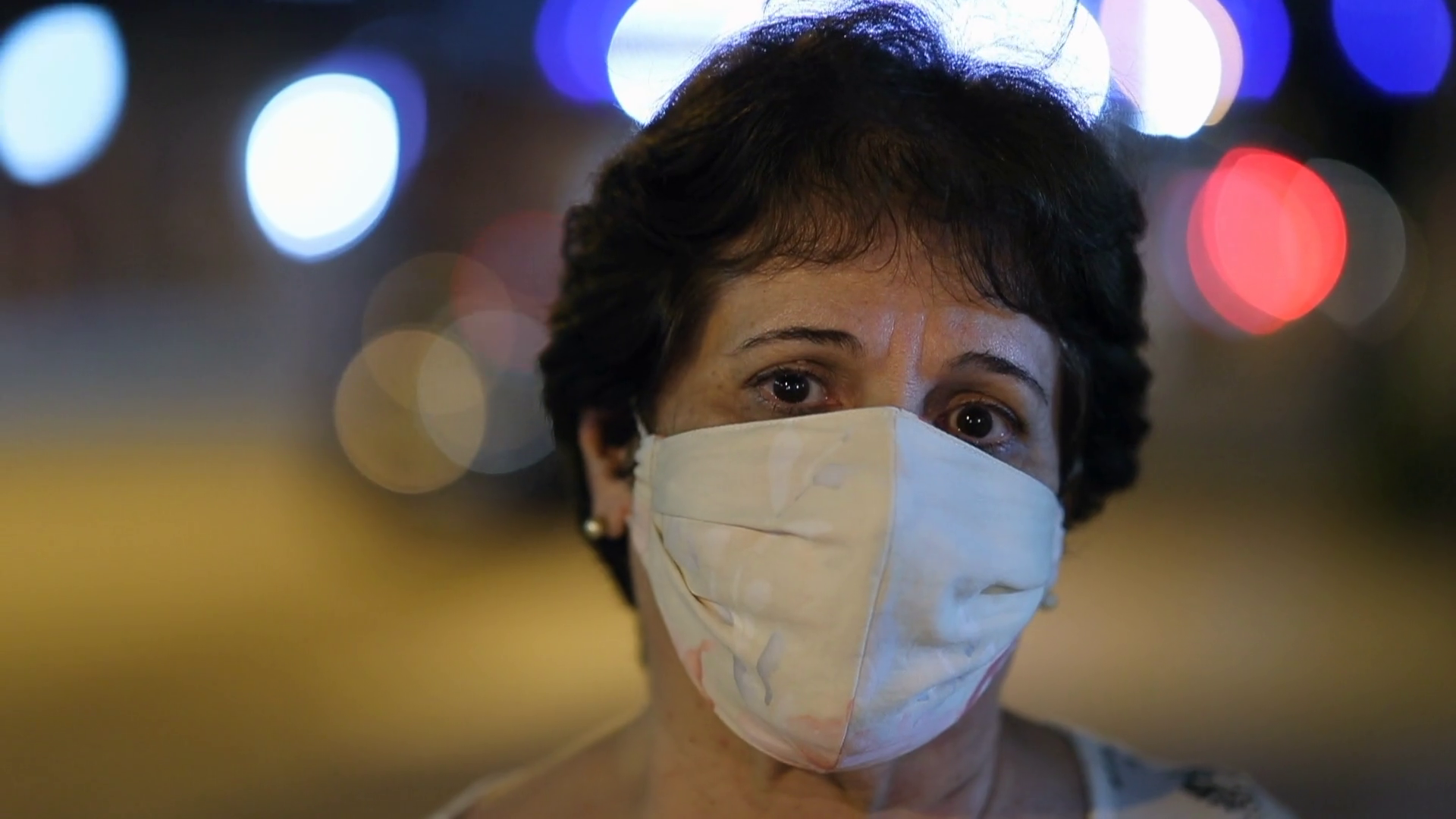 Older Woman Wearing Covid 19 Face Mask At Stock Footage SBV-348713227 ...