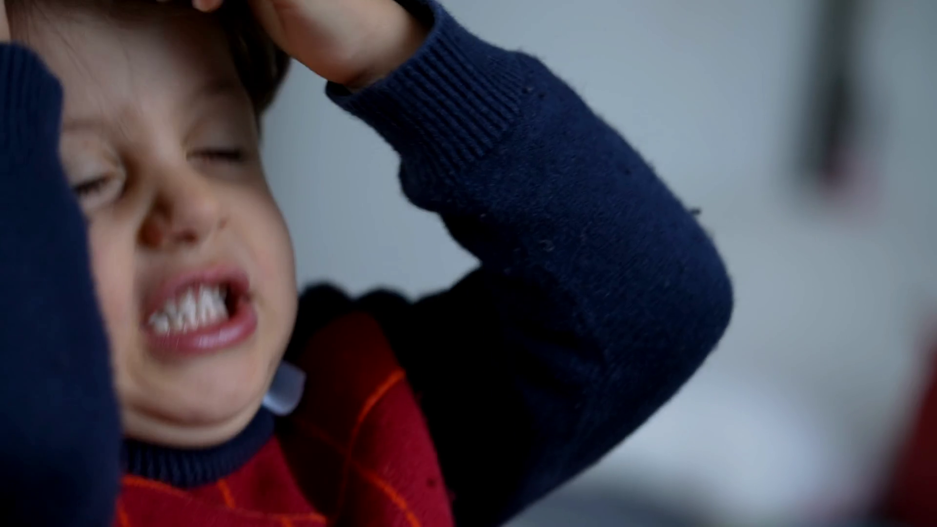 One Angry Young Boy Close Up Face Portrait Stock Footage SBV-348686231 ...