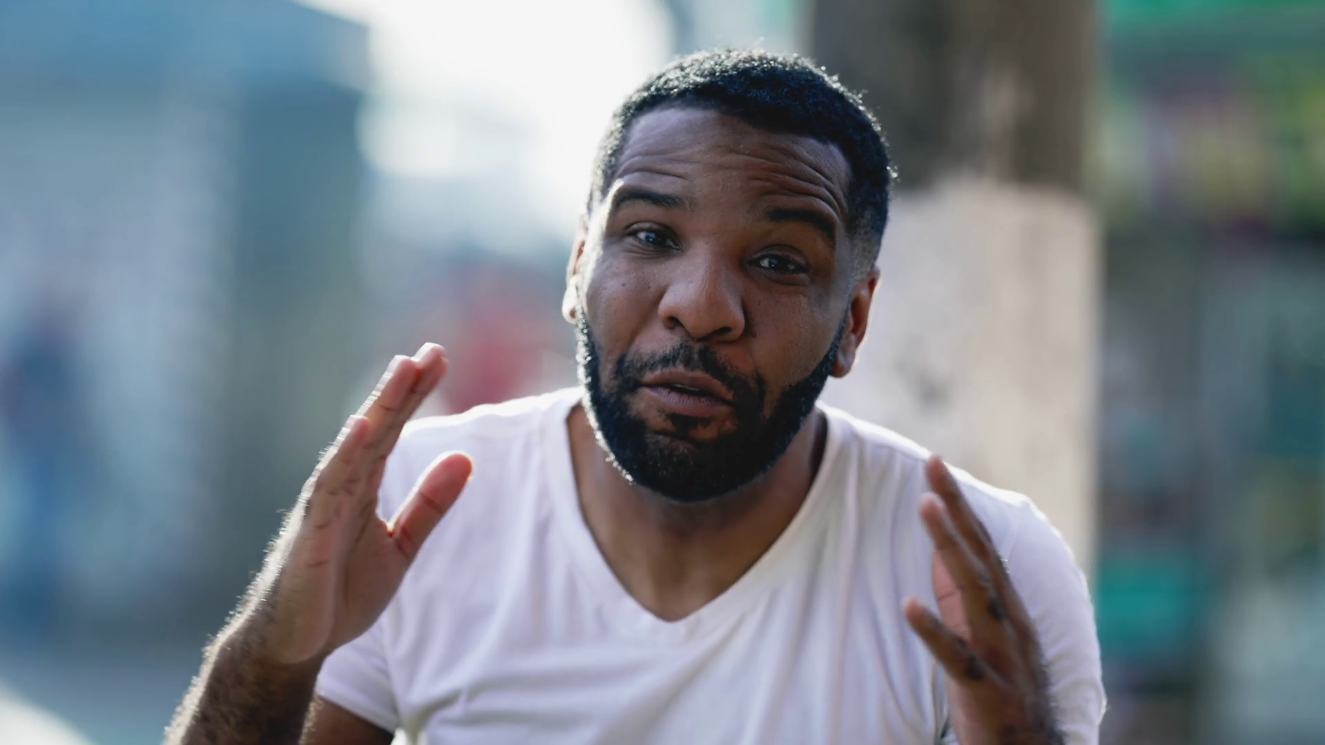 One Black Man Expressing Shock Surprise Wow Stock Footage SBV-348500392 ...