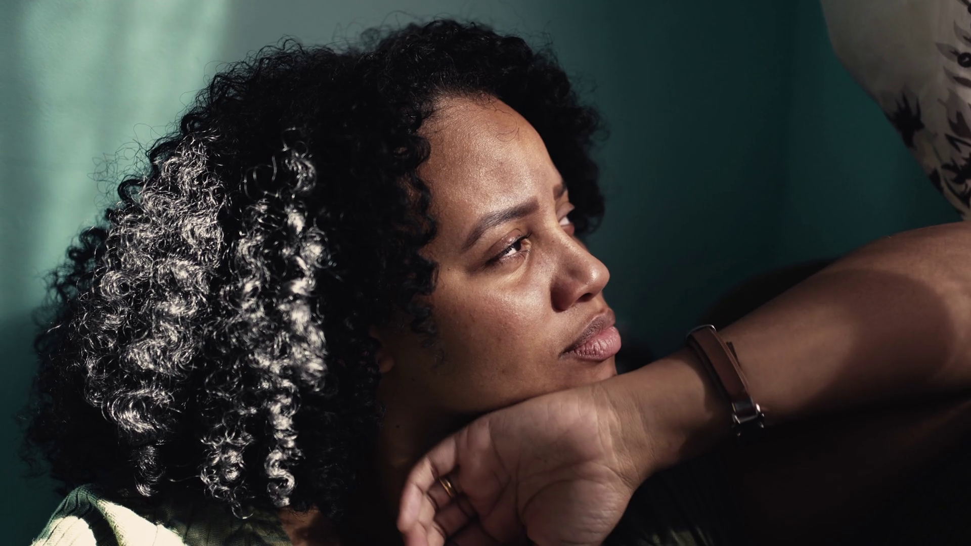Portrait Of Depressed Black Woman At Home Stock Footage SBV-348763772 ...