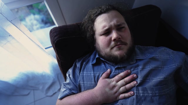 Fat Man Overwhelmed Stock Footage: Royalty-Free Video Clips - Storyblocks