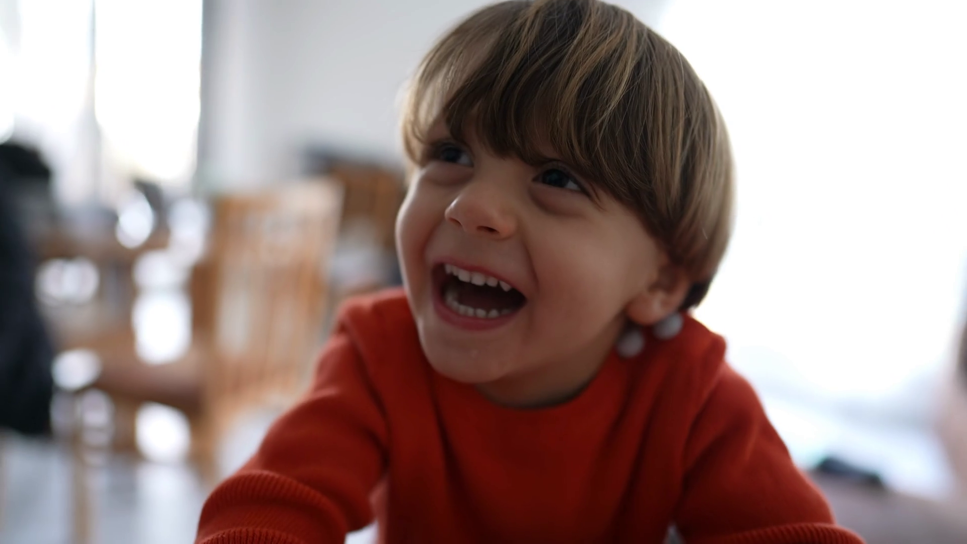One Happy Little Boy Laughing Smiling Stock Footage SBV-348684238 ...