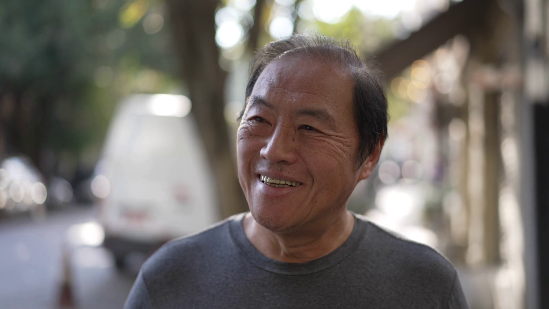 Urban Delight: Smiling Japanese Gentleman Stock Footage SBV-348407791 ...